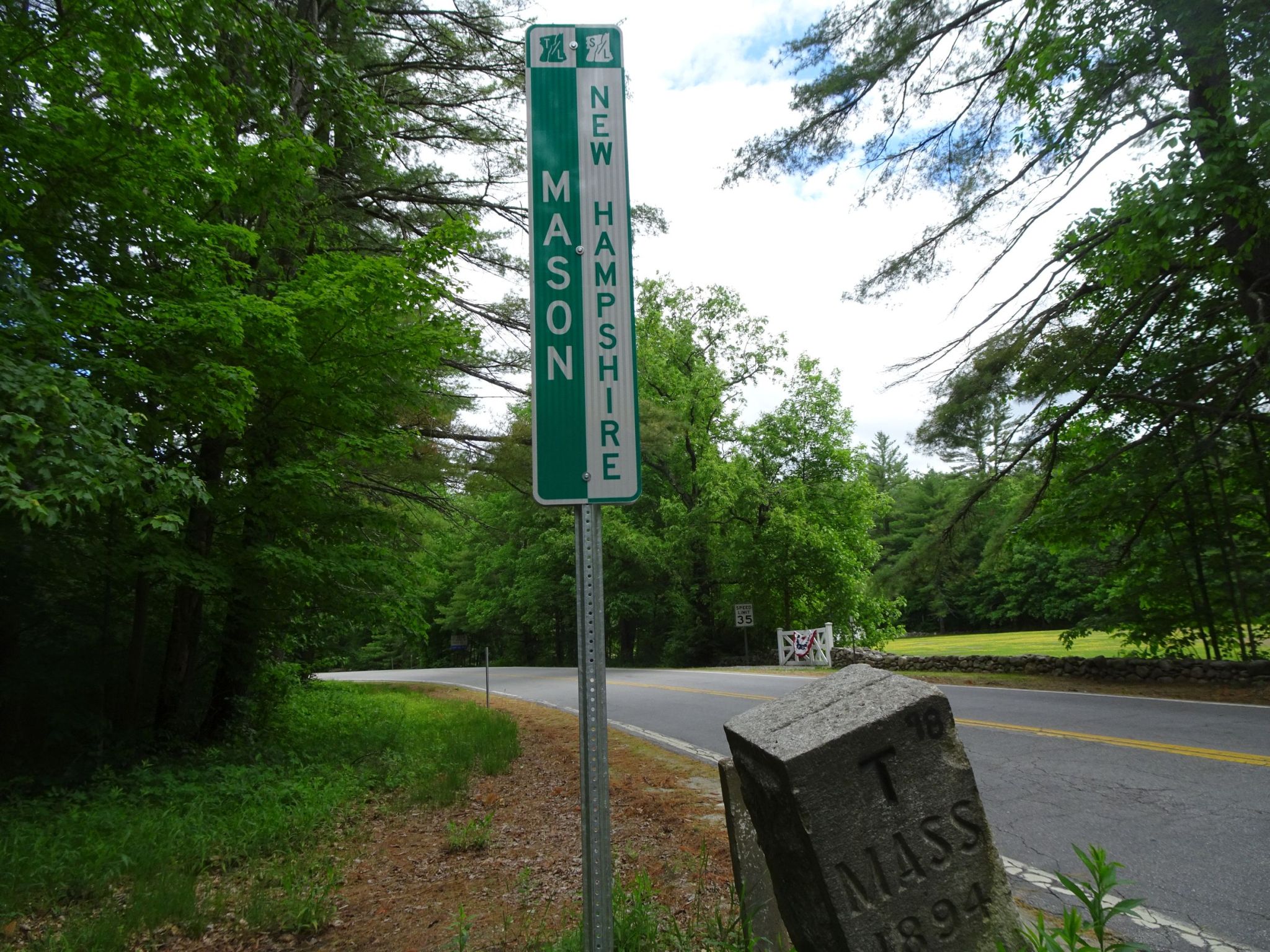 Just over the line-Railtrail in Mason, NH | Marjorie Turner Hollman