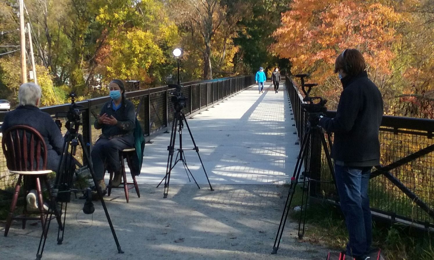The 8 arch bridge Holliston in autumn | Marjorie Turner Hollman